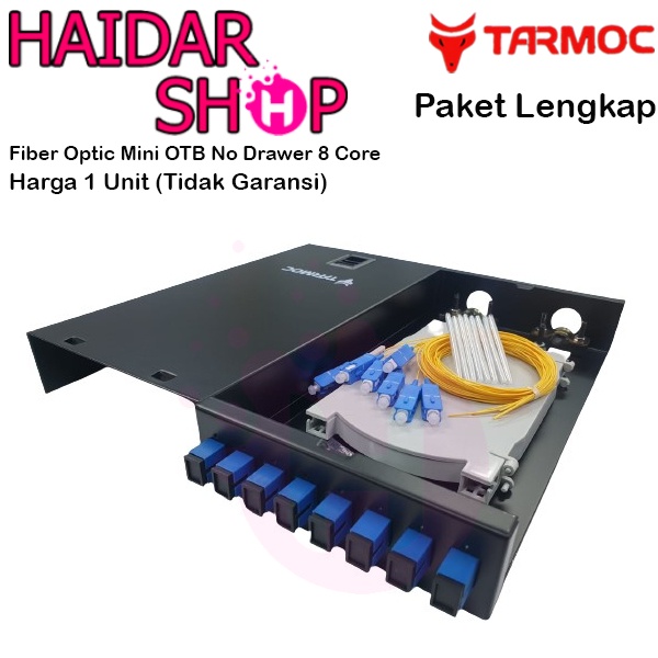 Jual Tarmoc Fiber Optic mini OTB 8 Core SC|Roset FO Besi 8C Lengkap ...