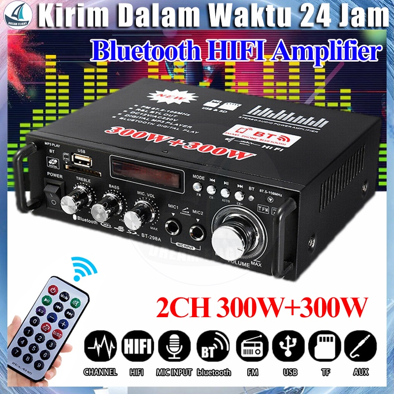 Jual 【Barang spot】BT-298A HIFI AUDUO AMPLIFIER 600W 2 CHANNEL STEREO ...