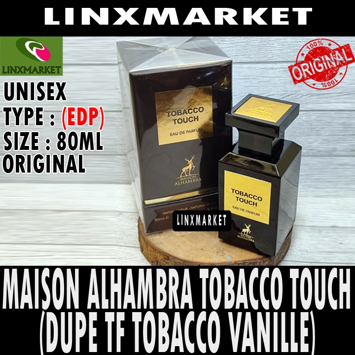 Jual MAISON ALHAMBRA TOBACCO TOUCH EDP UNISEX 80ML DUPE TF TOBACCO ...