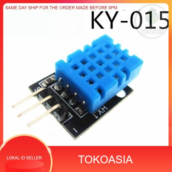 Jual KY-015 Single Bus DHT11 Digital Temperature and Humidity Sensor ...