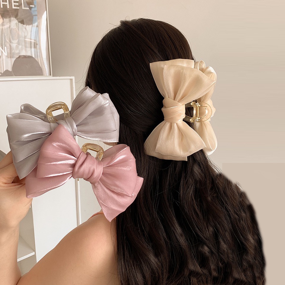 Jual Town Shell - Shining Spaghetti Ribbon Korean Hair Claw / Jepit ...