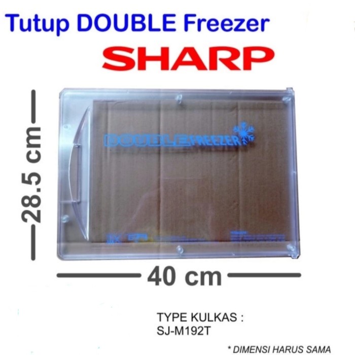 Jual tutup freezer sharp double freezer 100% original | Shopee Indonesia