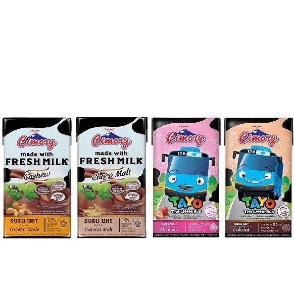 Jual SUSU CIMORY UHT 125ml CHOCO MALT COKLAT CASHEW STRAWBERRY COKELAT ...