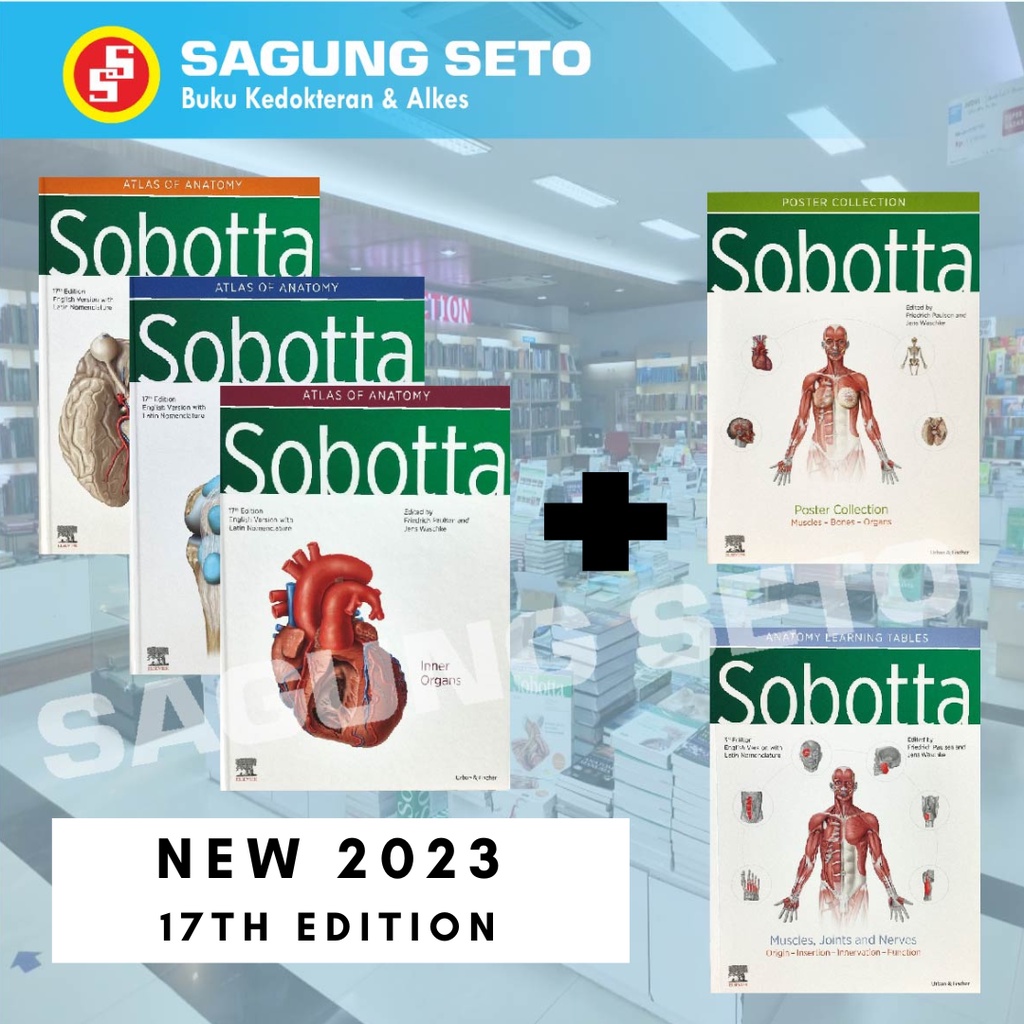 Jual SOBOTTA ENGLISH VERSION ATLAS OF ANATOMY 17ED (NEW EDITION) 2023 ...