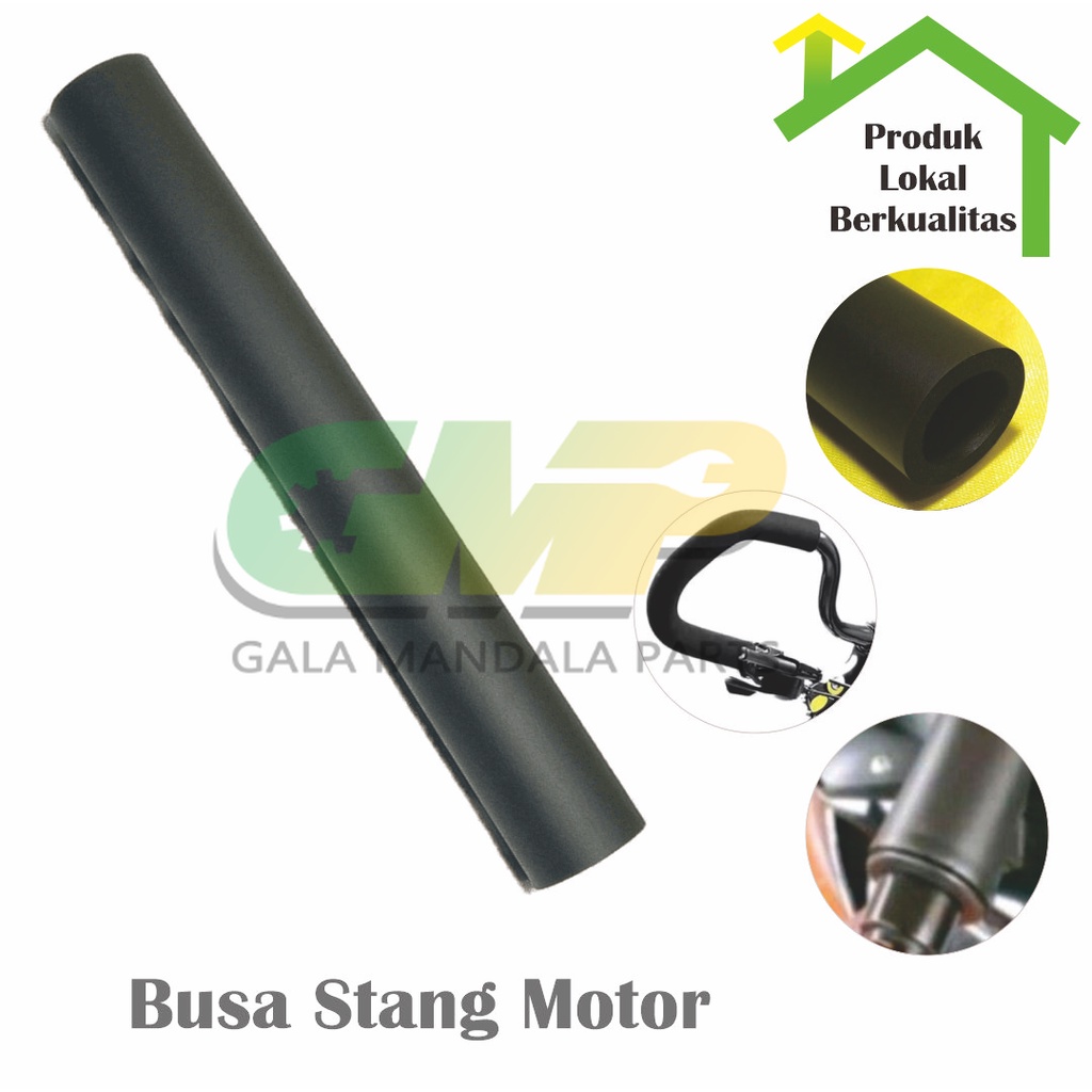 Jual Busa Stang Motor Sepeda Handfat Handgrip Handle Grip Spon Hitam ...