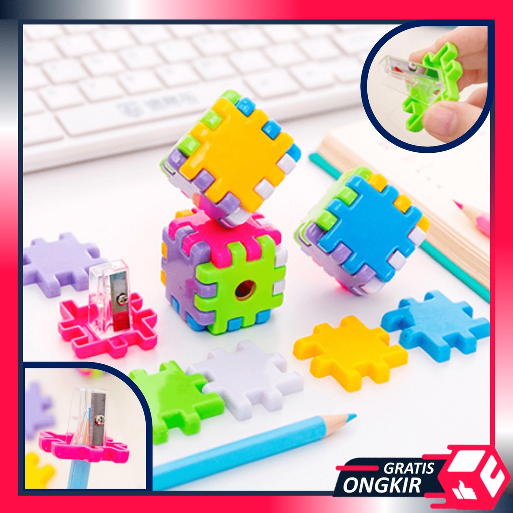 Jual Gratis Ongkir - S5744 Peraut Pensil Putar Rautan Pensil Karakter ...