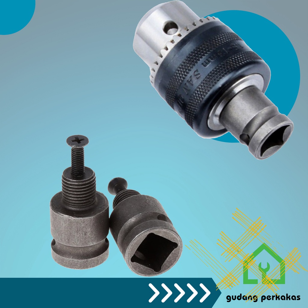 Jual Adaptor Kepala Bor ke Air Impact Wrench 1/2 Converter Adapter ...