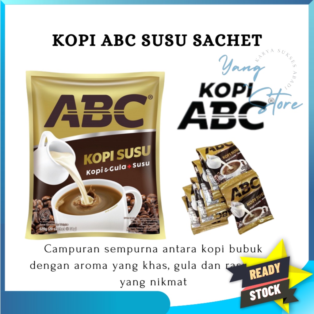 Jual Kopi ABC Susu Sachet - Kopi ABC Susu (31gr/sachet) | Shopee Indonesia