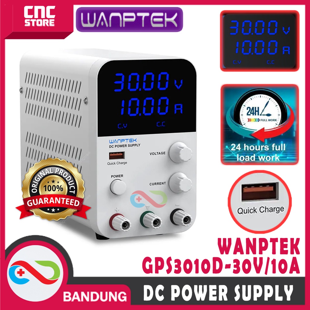 Jual WANPTEK POWER SUPPLY DIGITAL GPS3010D 30V 10A 300W CA CC | Shopee ...