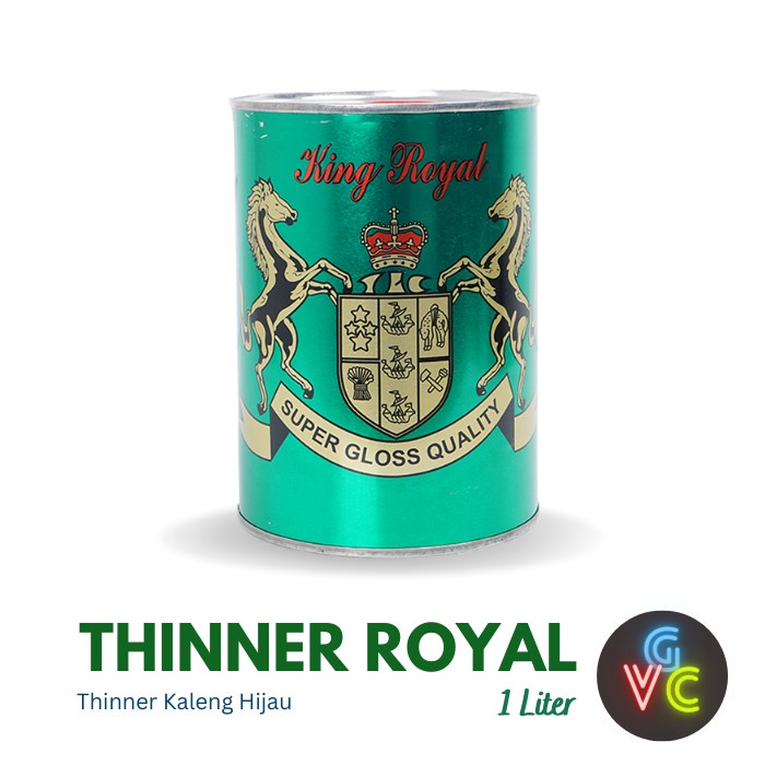 Jual Thinner Royal 1 Liter - Thinner Kaleng Hijau - GVCSupply | Shopee Indonesia