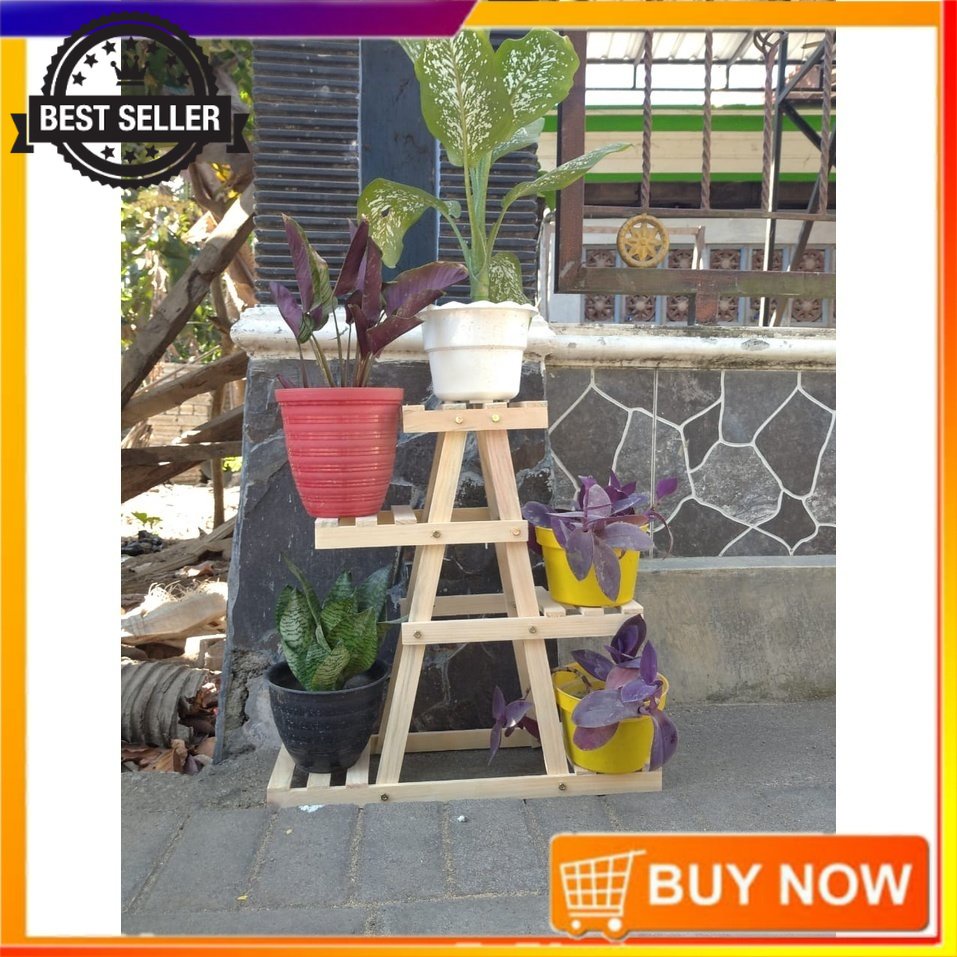 Jual PROMO !! Rak bunga minimalis / rak bunga susun / standing pot ...