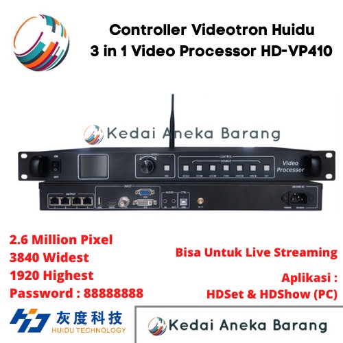 Jual LED Video Processor Controller Videotron Huidu HD-VP410 Sending ...
