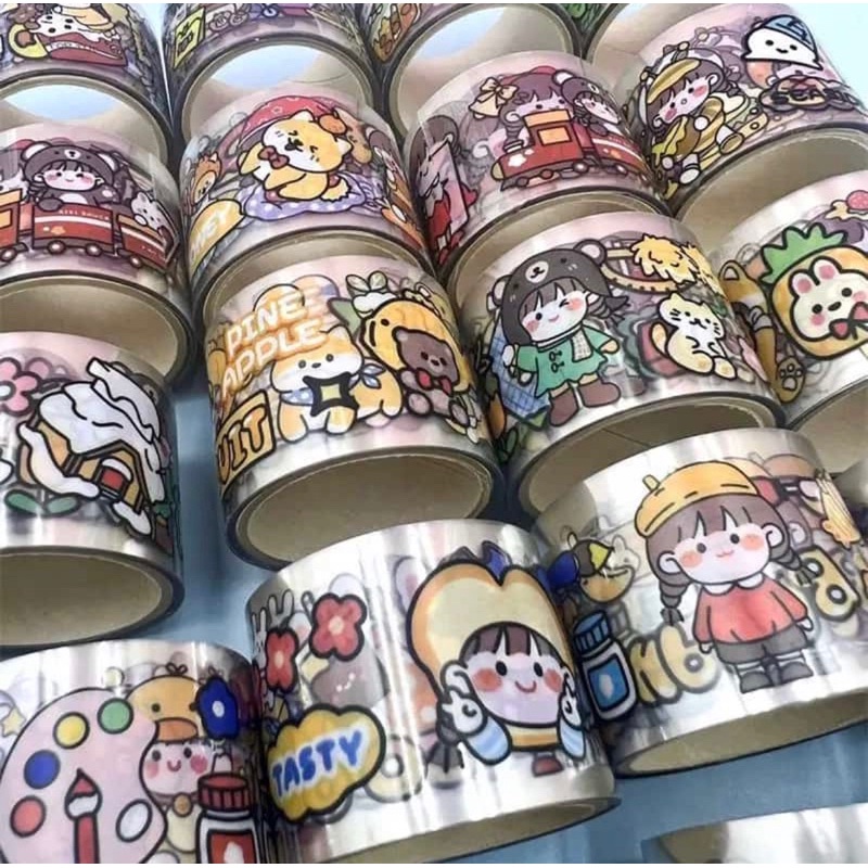 Jual (SATUAN) sticker rolling momo lucu karakter besar / stiker roll ...