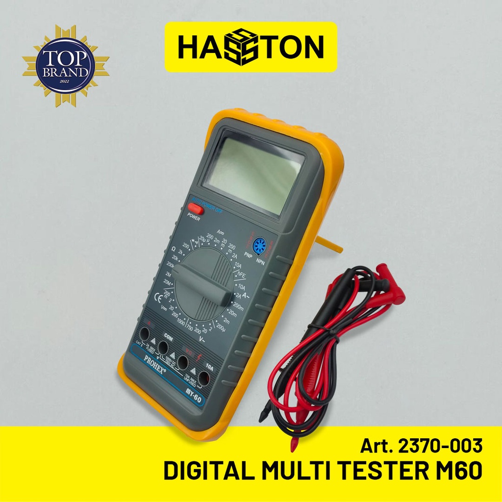 Jual Hasston Multi Tester Digital M60 / Digital Multitester (2370-003 ...
