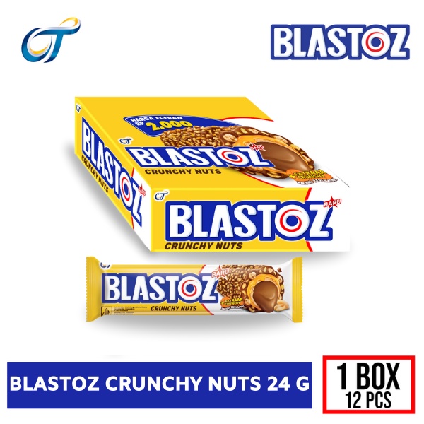 Jual BLASTOZ CRUNCHY NUTS 24GR - 1 BOX ISI 12 PCS | Shopee Indonesia