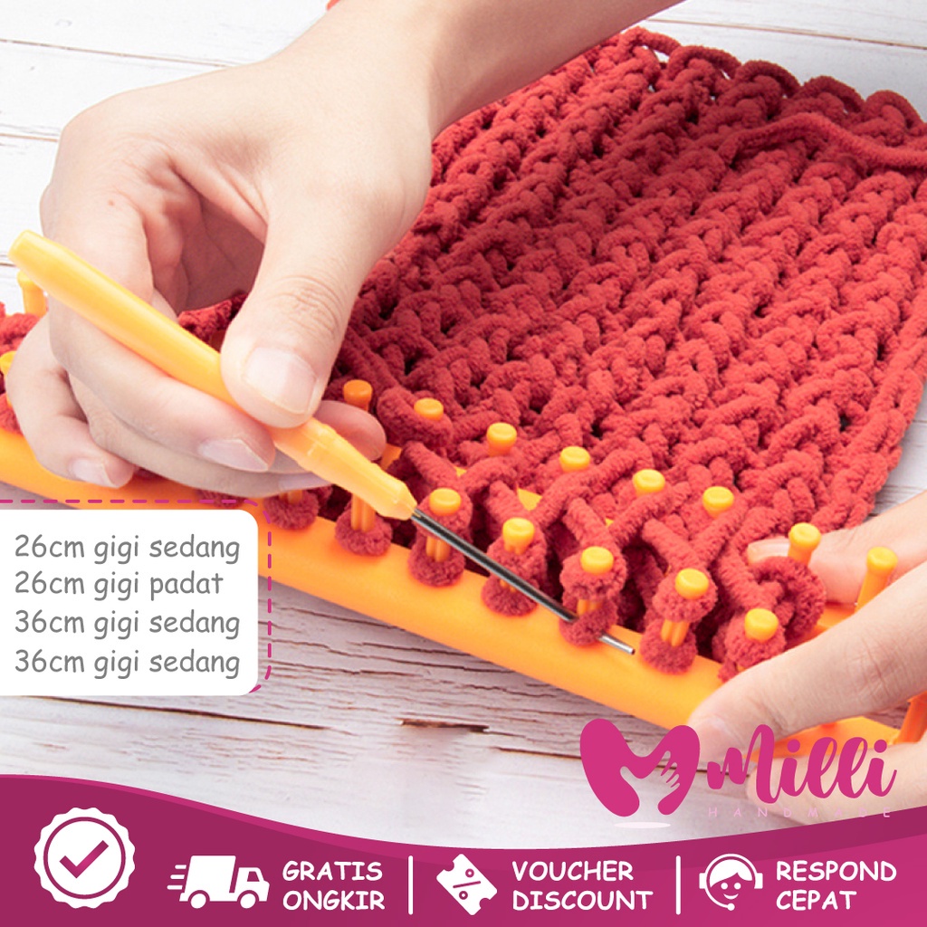 Jual Alat Rajut Syal Knitting Loom Alat untuk merajut syal | Shopee ...