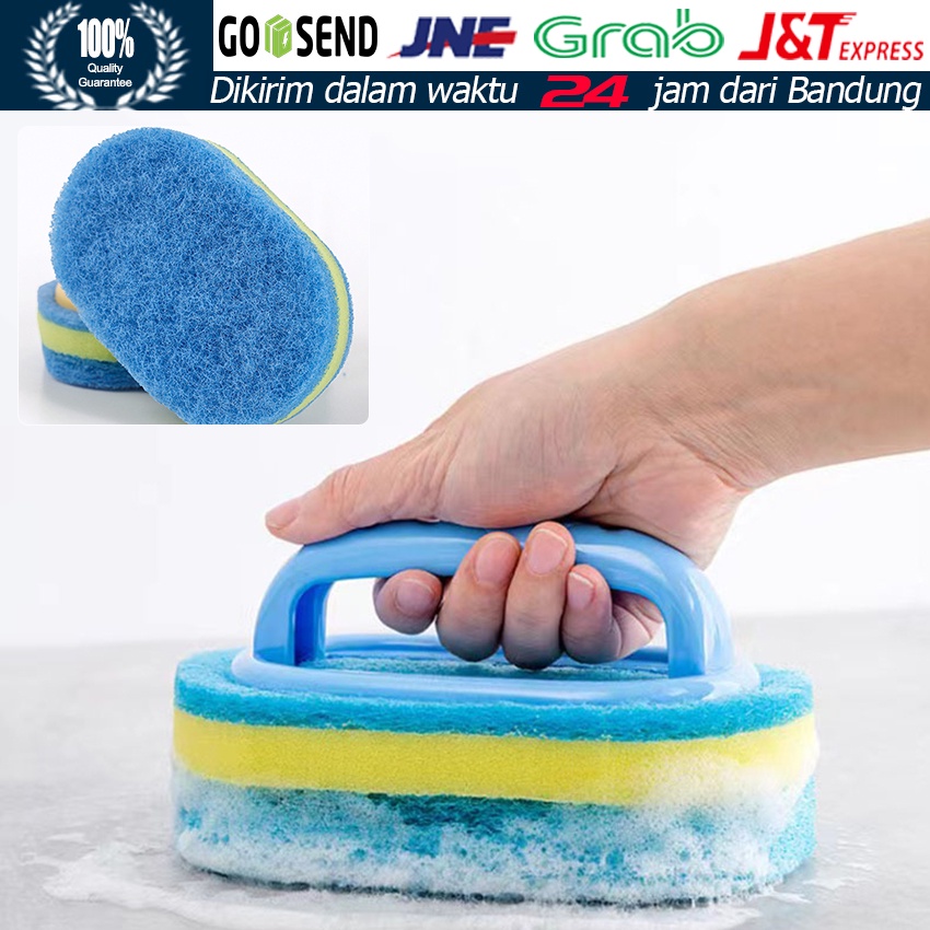 Jual Dengan Gagang Spons Brushes / Spons Sikat Kamar Mandi / Sponge ...