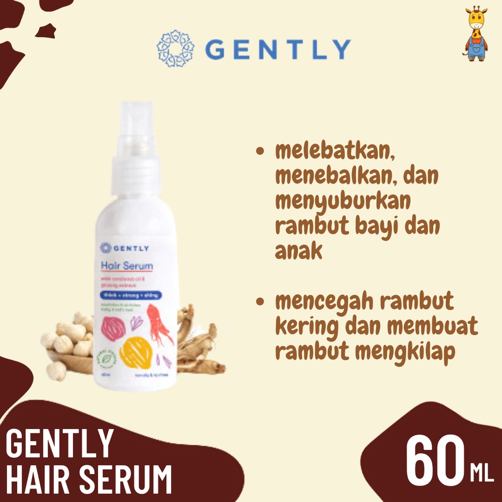 Jual Gently Hair Serum 60ml - Serum Penumbuh & Penyubur Rambut Bayi dan ...