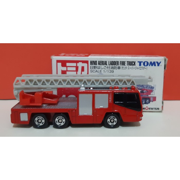 Jual Tomica 108 Hino Aerial Ladder Fire Truck Tomy Biru | Shopee Indonesia