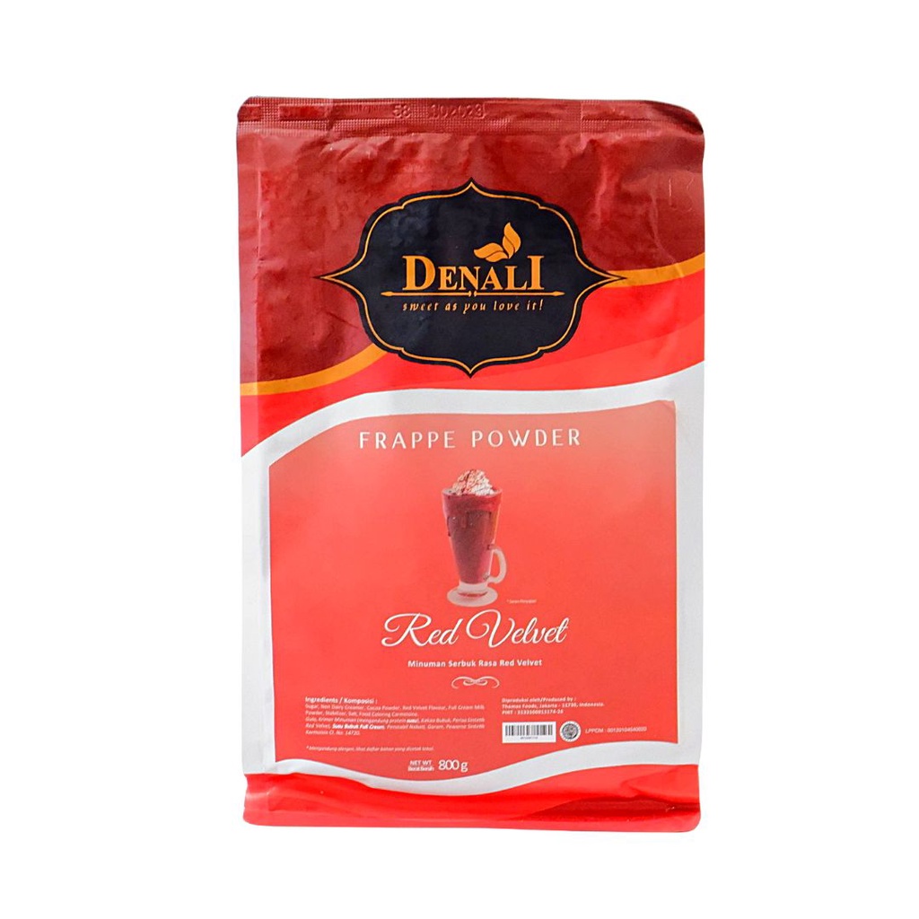 Jual Denali Red Velvet Powder 800 gram-bubuk minuman red velvet ...