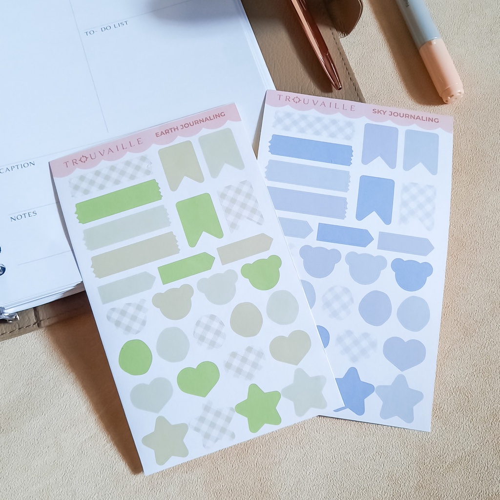 Jual Cute Journal Sticker HVS by TROUVAILLE STUDIO / Bullet Journaling ...