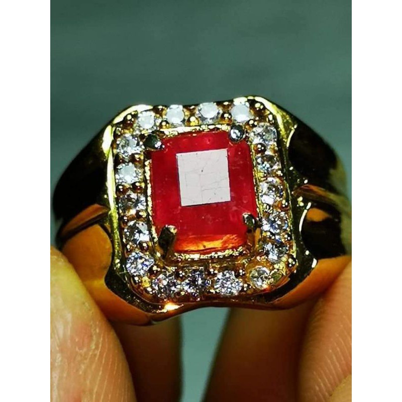 Jual NATURAL RED RUBY PIGEON BLOOD OCTAGON TOP LUSTER + MEMO LAB | Shopee Indonesia