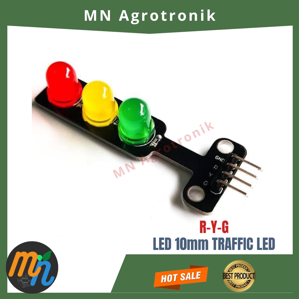 Jual MODUL LED LAMPU LALU LINTAS TRAFFIC LIGHT MODUL 5V 8MM R-Y-G ...