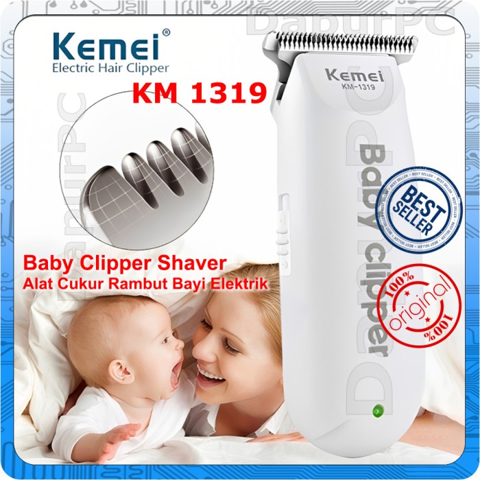 Jual Kemei KM 1319 Alat Cukur Rambut Bayi Electric Baby Hair Clipper ...