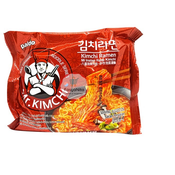 Jual Paldo mie ramen kimchi merah ( Mr Kimchi ) 115gr Ramyeon | Shopee ...