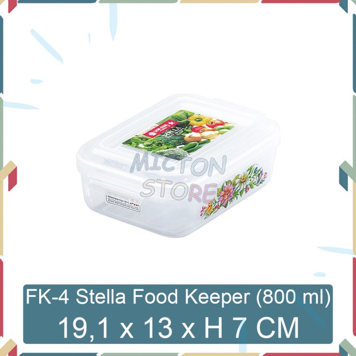 Jual MICTON Lion Star FK-4 Stella Food Keeper 800ml Kotak Makan Buah Sayur | Shopee Indonesia