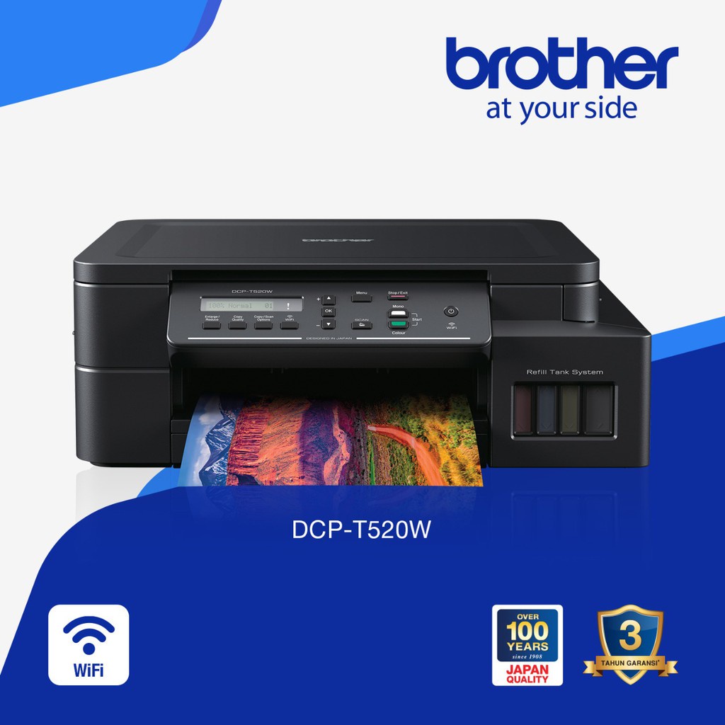 Jual Printer Brother DCP-T520W Inkjet Wireless Multi-function Printer - NEW SERIES | Shopee ...