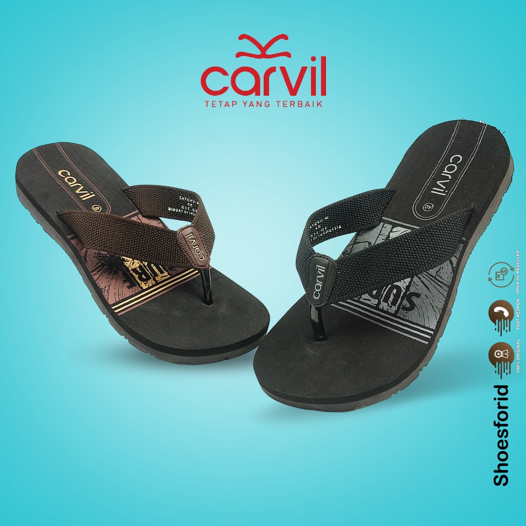Jual SFU SANDAL JAPIT PRIA CARVIL SATORU // SANDAL SENDAL CARVIL PRIA ...