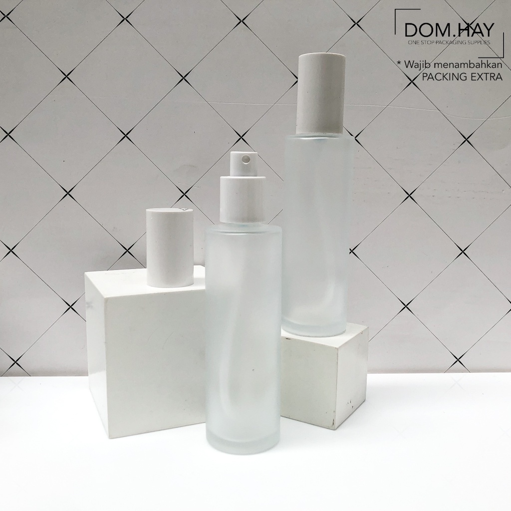 Jual 100ml Botol Spray Kaca Frosted 7UK Face Mist Hair Spray Perfume ...