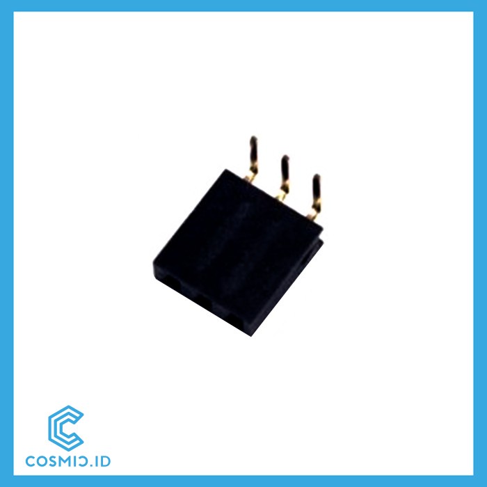 Jual Pin Header 3Pin Bengkok 2.54MM Soket Konektor Siku Strip 3 Pin 2. ...