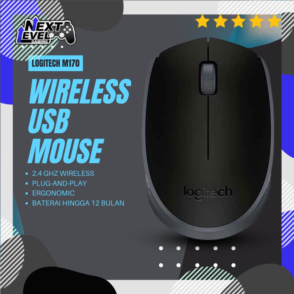 Jual Logitech M170 Wireless Usb Mouse Shopee Indonesia