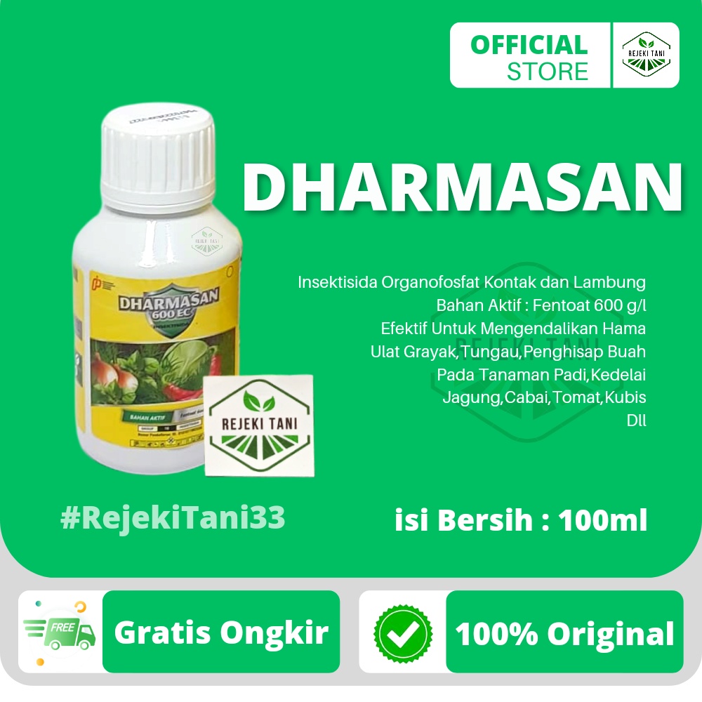 Jual Insektisida DHARMASAN 600EC 100ml Darmasan Organofosfat Kontak dan ...