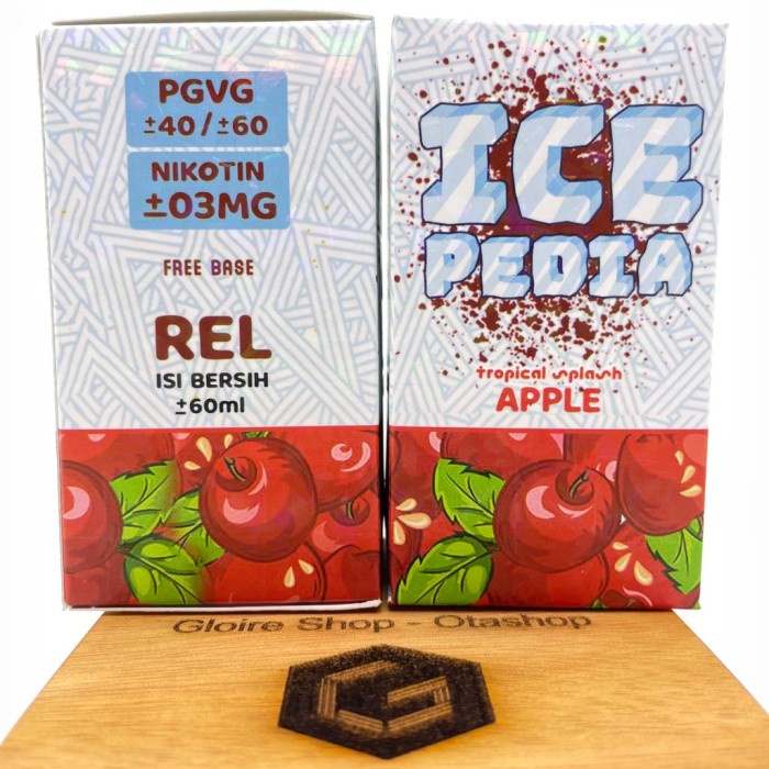 Jual FREEBASE - Ice Pedia APPLE 60ml by Majapahit Brew Liquid Apel ...