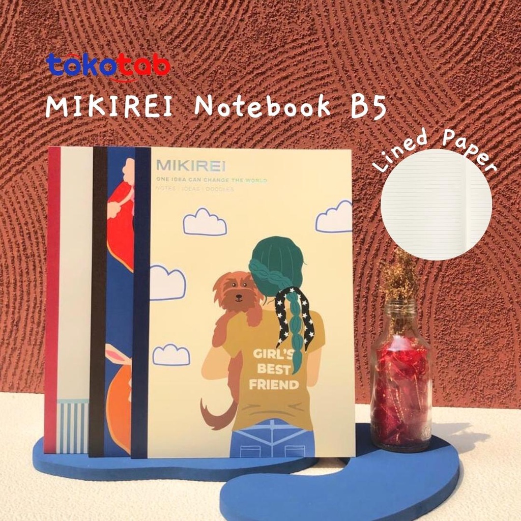 Jual Tokotab - Notebook MIKIREI Notebook Garis Buku Tulis Garis B5 ...