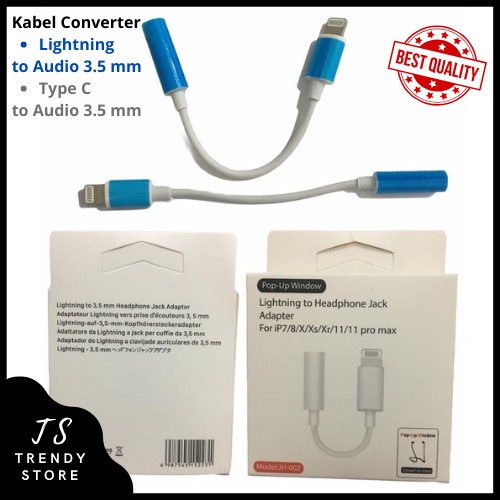 Jual Converter Iphone Android Type C Lightning to 3.5 mm Audio Jack ALC ...