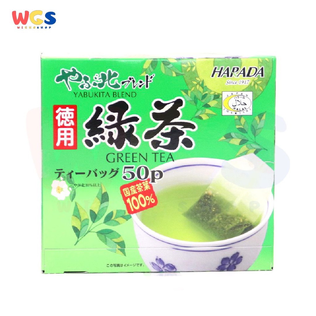 Jual HARADA Yabukita Blend Green Tea 100% Jepang 50 Tea Bags - Teh ...