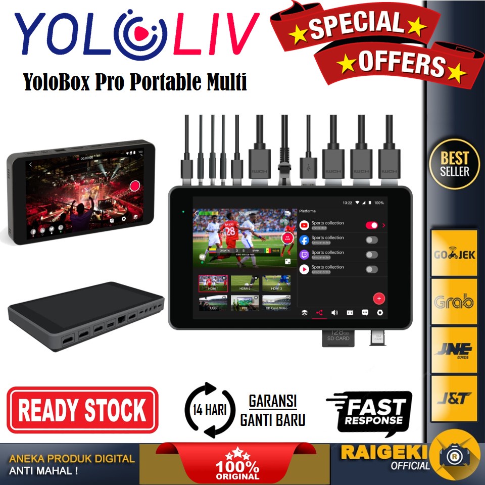 Jual YoloLiv YoloBox Pro Portable Multi-Camera Encoder/Streamer/Switcher/Monitor/Recorder ...