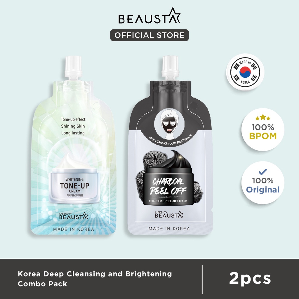 Jual BEAUSTA Korea Deep Cleansing and Brightening Combo Pack (2 pcs ...