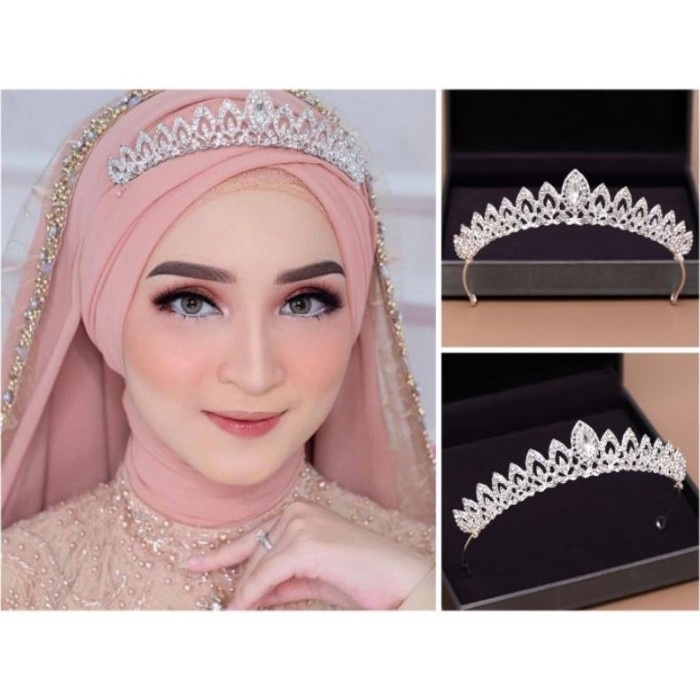 Jual Mahkota Hijab/ Mahkota Tiara/ Mahkota Wedding/ Mahkota Pengantin ...