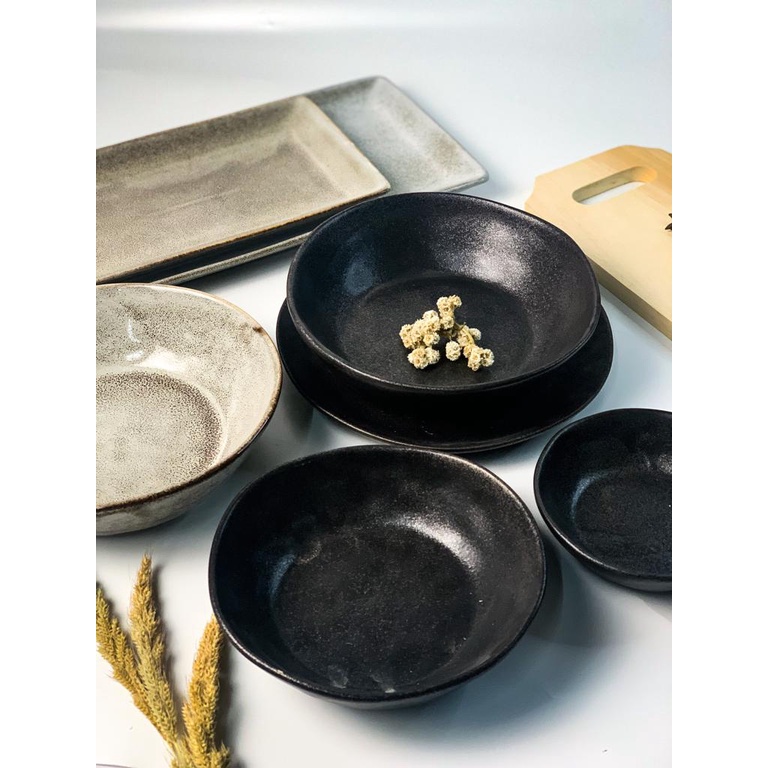 Jual Piring Makan Keramik Gravel Collection Motif Vintage Stone Ukurang ...