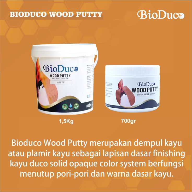 Jual Dempul atau plamir kayu Bioduco Wood Putty 1,5 kg | Shopee Indonesia