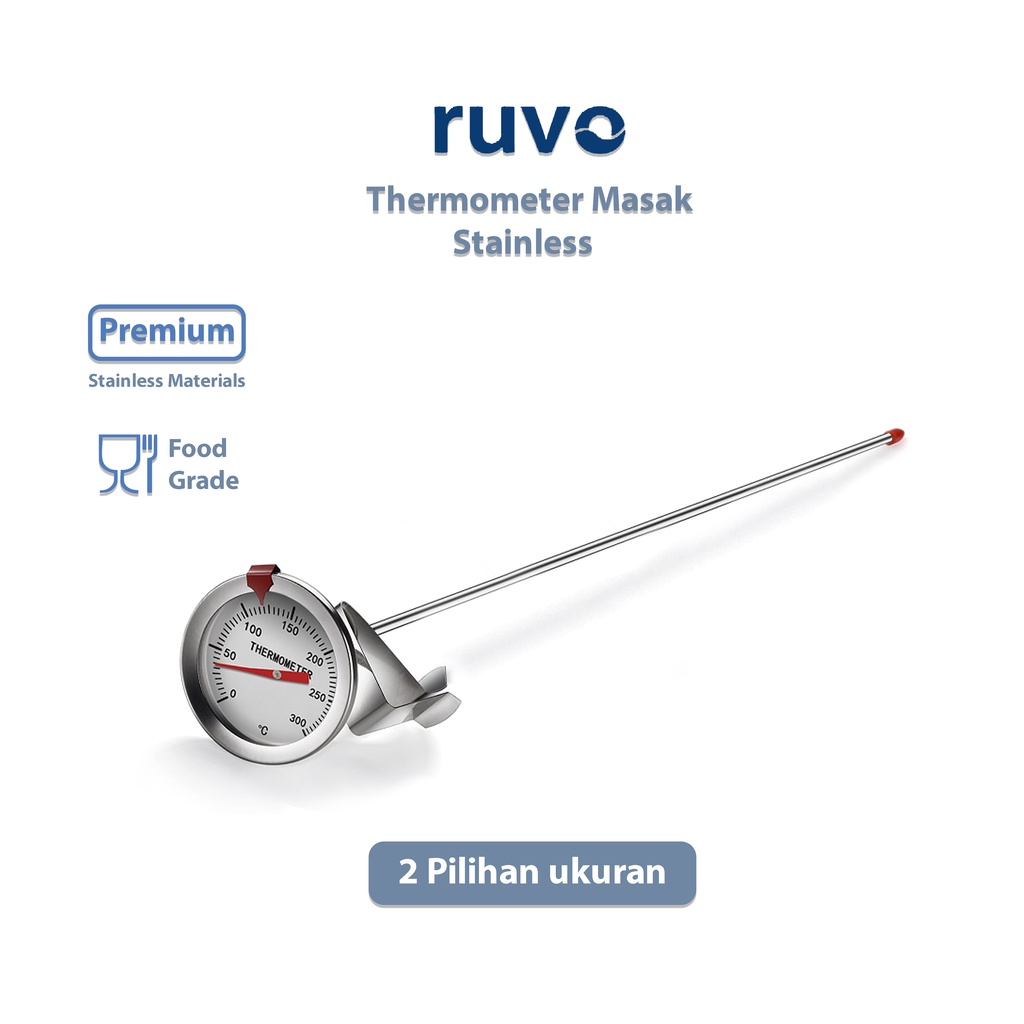 Jual Non-Ruvo Thermometer Minyak Goreng Ayam Deep Fry Oil termometer ...