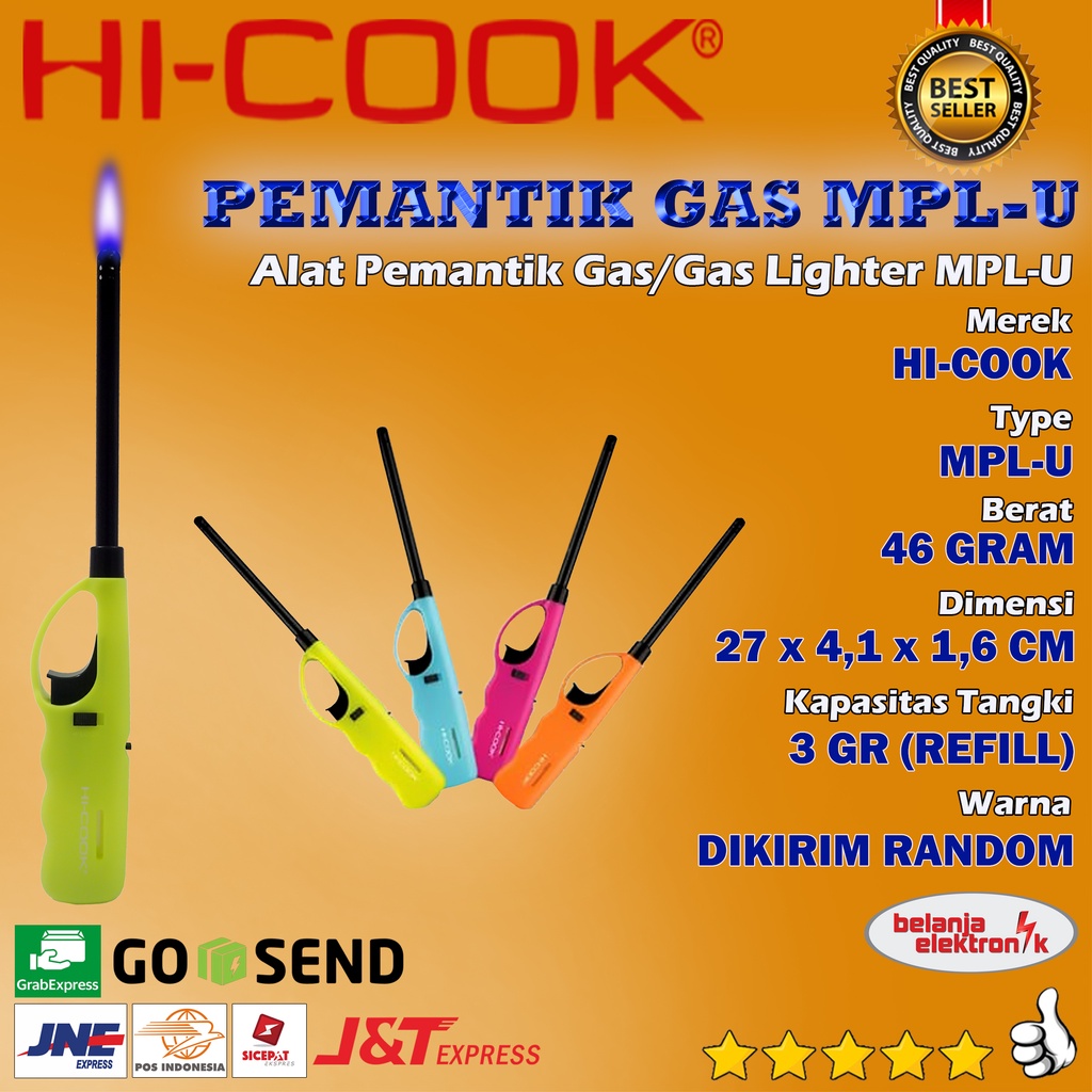 Jual KOREK API PEMANTIK / GAS LIGHTER HI-COOK MPL-U | Shopee Indonesia
