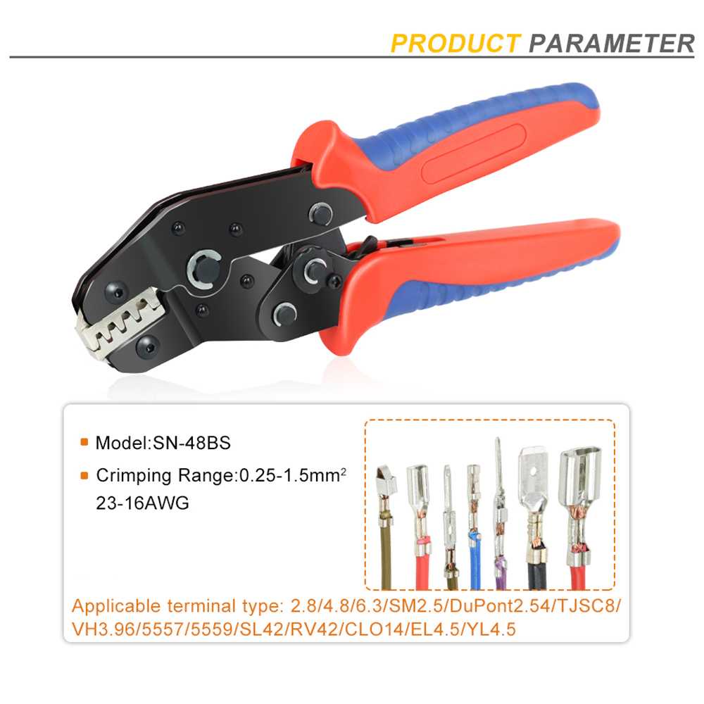 Jual Tang Crimp Skun Terminal Kabel Connector Hausing Crimping Plier ...