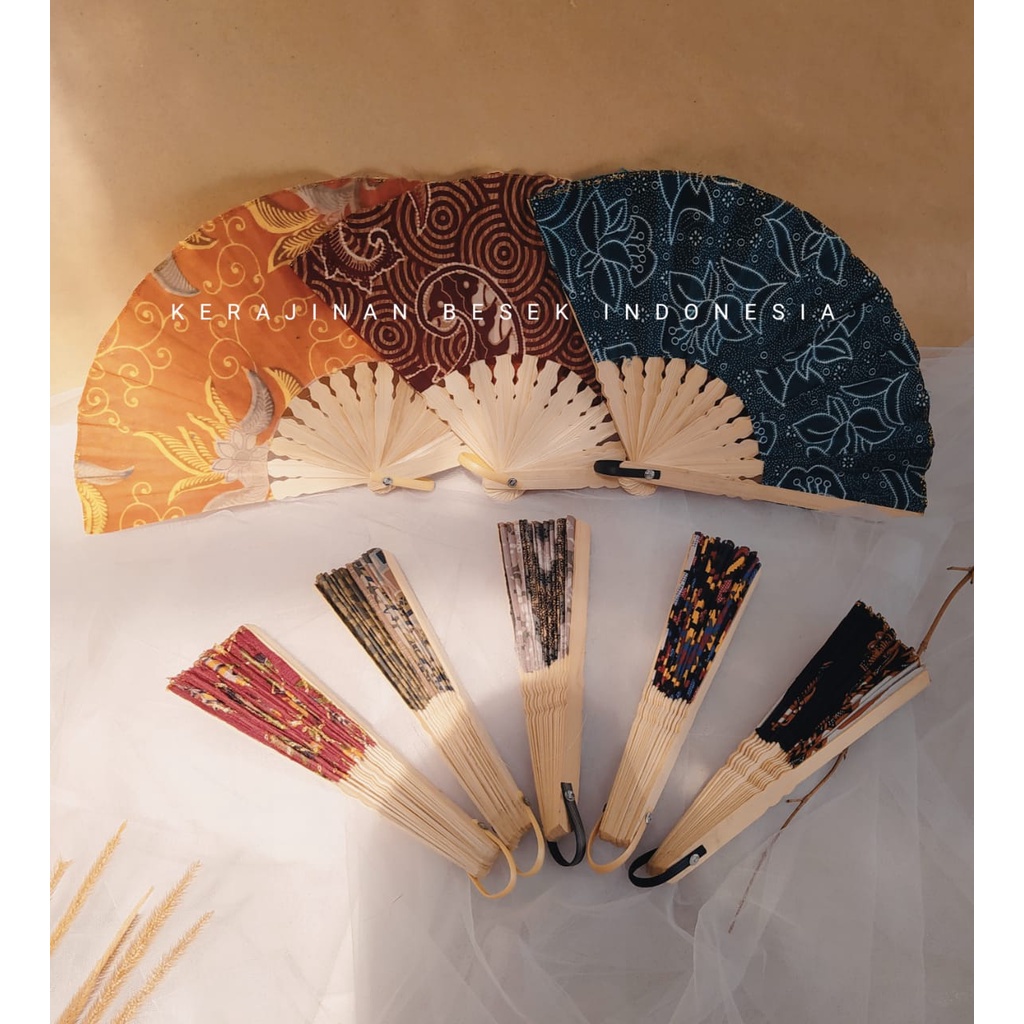 Jual Bambu Bambu KIPAS KAIN WARNA RANDOM// Souvenir nikah// Souvenir ...
