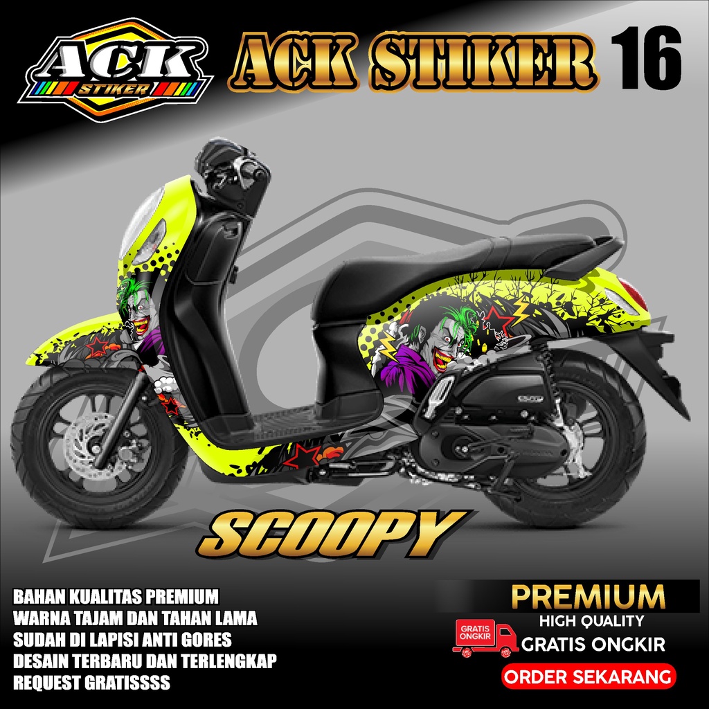Jual Decal Sticker - Dekal Stiker Motor Honda All New Scoopy 2021 ...